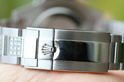 ROLEX GMT MASTER II 116710 5cts. DIAMOND LUGS BEZEL 4 18k WHITE GOLD 1 ...