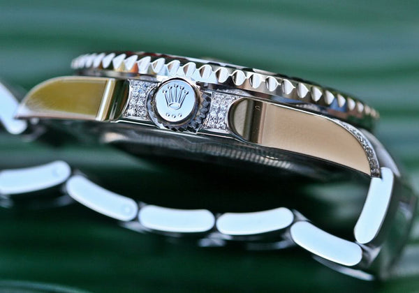 Rolex 116710 GMT Master II 40mm Stainless Steel Diamond Ruby Sapphire ...